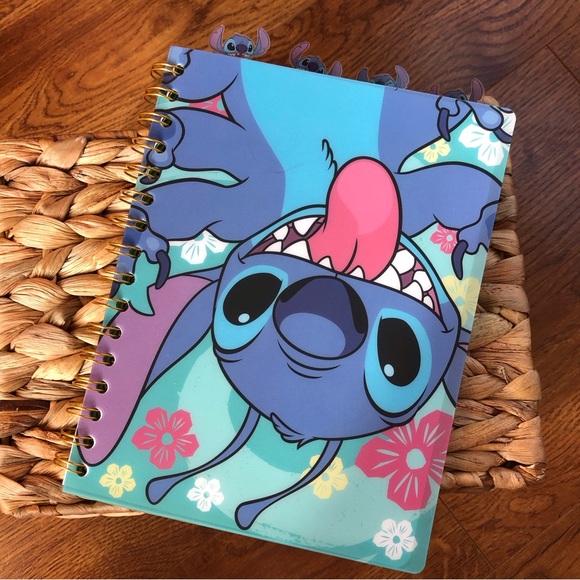 Disney | Office | Disney Stitch Tabbed Spiral Notebook | Poshmark
